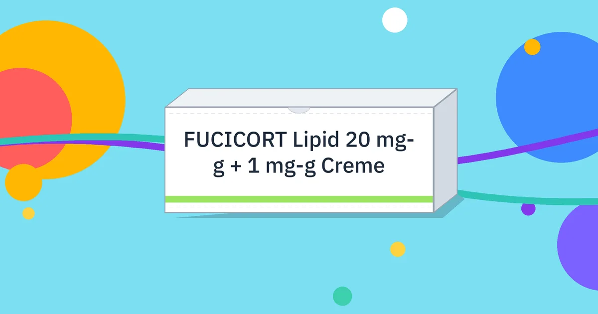 Symbolbild: Packung mit der Aufschrift FUCICORT Lipid 20 mg-g + 1 mg-g Creme (PZN 07685596) – Verfügbarkeit und Bezug in Apotheken in Frankfurt am Main