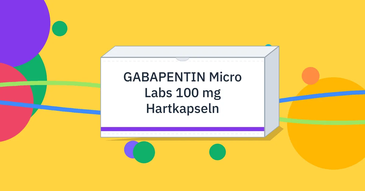 Symbolbild: Packung mit der Aufschrift GABAPENTIN Micro Labs 100 mg Hartkapseln (PZN 10517081) – Verfügbarkeit und Bezug in Apotheken in Frankfurt am Main