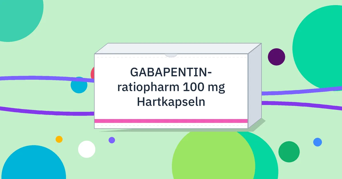 Symbolbild: Packung mit der Aufschrift GABAPENTIN-ratiopharm 100 mg Hartkapseln (PZN 03090133) – Verfügbarkeit und Bezug in Apotheken in Frankfurt am Main