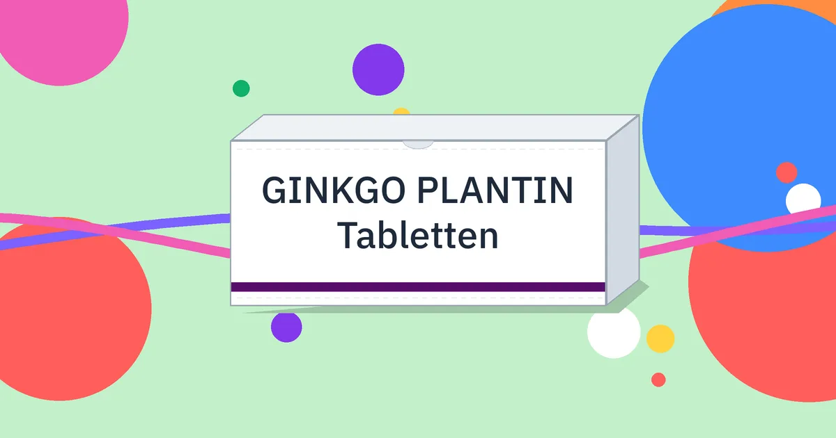 Symbolbild: Packung mit der Aufschrift GINKGO PLANTIN Tabletten (PZN 00949885) – Verfügbarkeit und Bezug in Apotheken in Frankfurt am Main