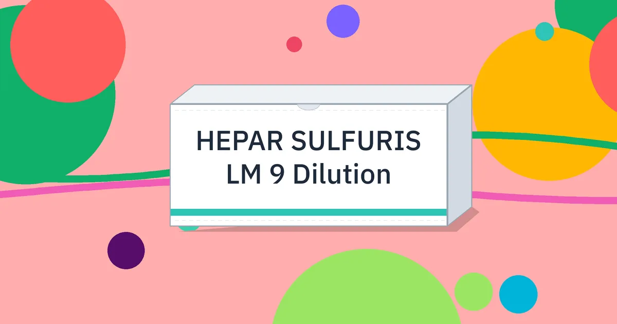 Symbolbild: Packung mit der Aufschrift HEPAR SULFURIS LM 9 Dilution (PZN 12887416) – Verfügbarkeit und Bezug in Apotheken in Frankfurt am Main