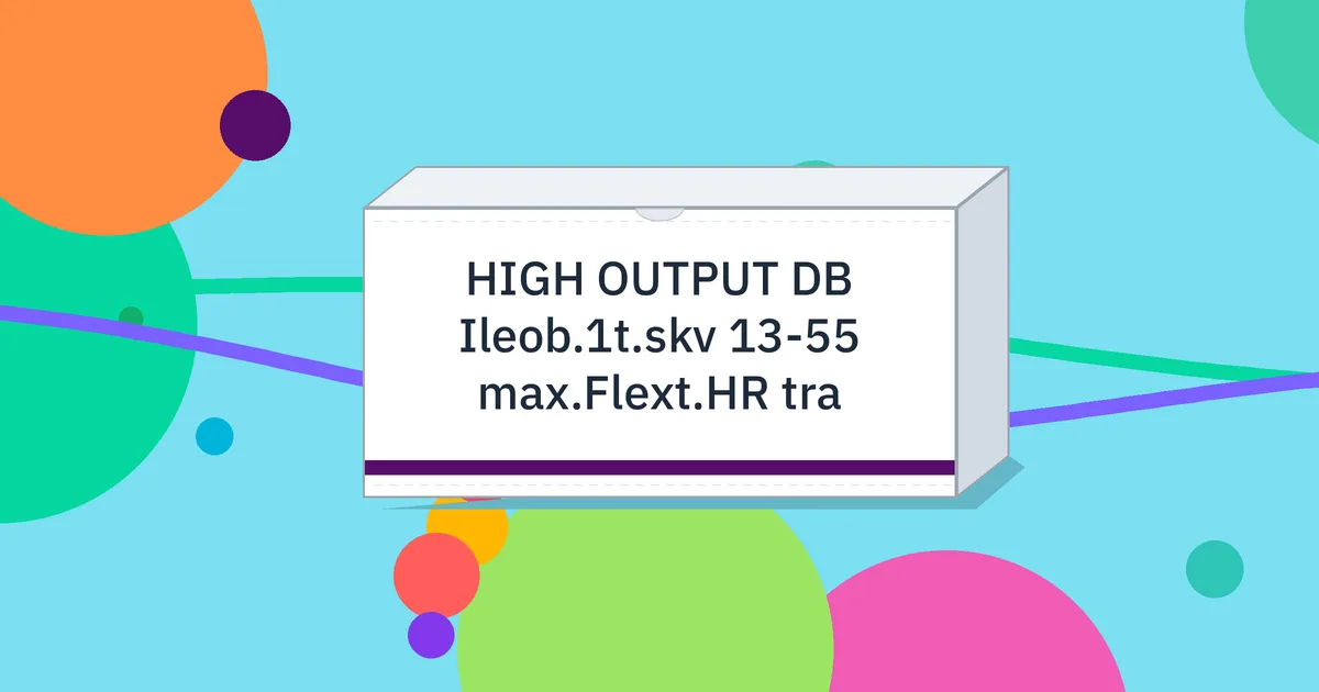 Symbolbild: Packung mit der Aufschrift HIGH OUTPUT DB Ileob.1t.skv 13-55 max.Flext.HR tra (PZN 17366395) – Verfügbarkeit und Bezug in Apotheken in Frankfurt am Main