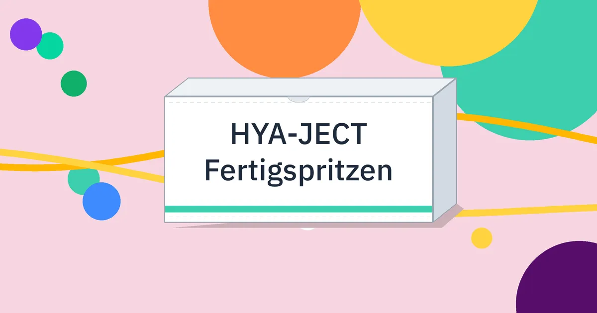 Symbolbild: Packung mit der Aufschrift HYA-JECT Fertigspritzen (PZN 01901857) – Verfügbarkeit und Bezug in Apotheken in Frankfurt am Main