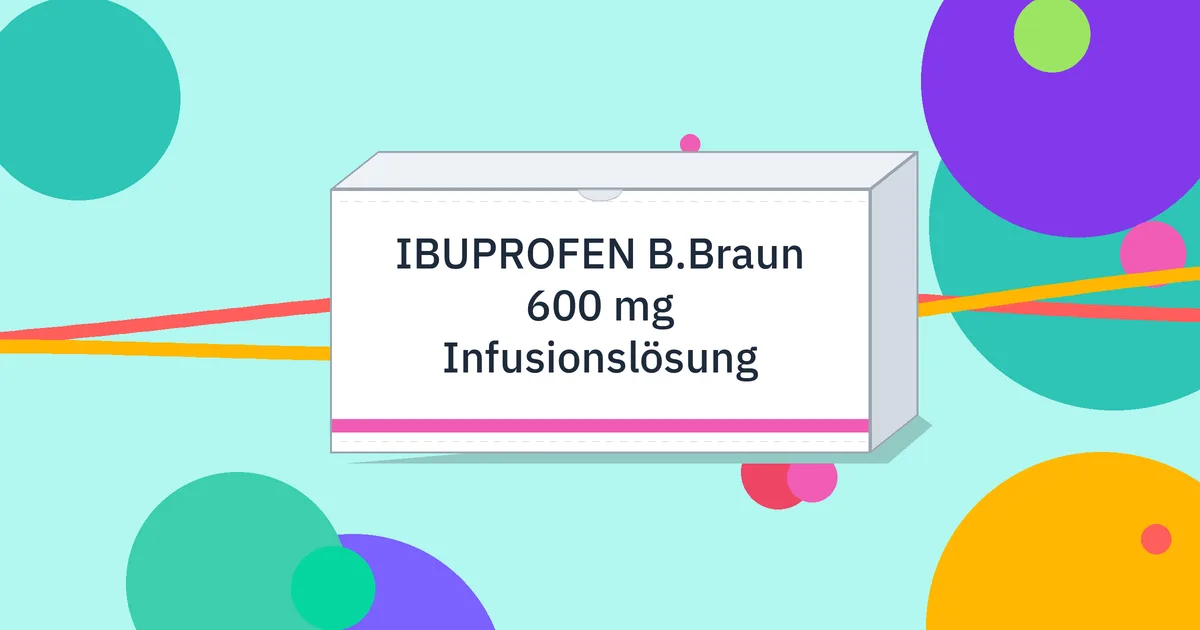 Symbolbild: Packung mit der Aufschrift IBUPROFEN B.Braun 600 mg Infusionslösung (PZN 13975298) – Verfügbarkeit und Bezug in Apotheken in Frankfurt am Main