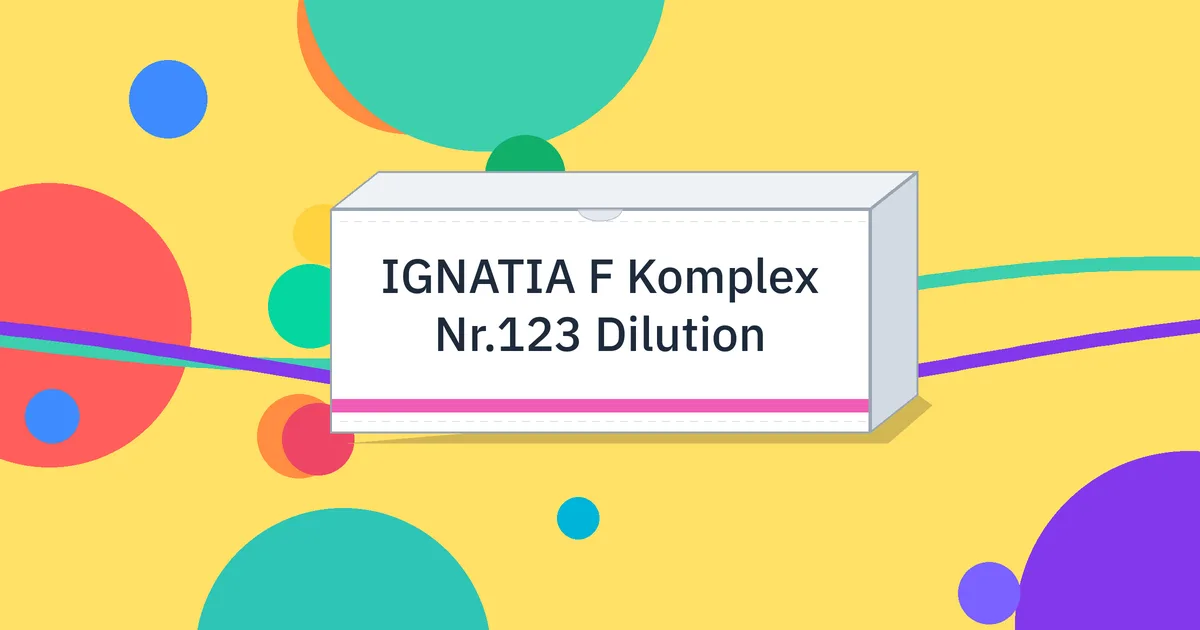 Symbolbild: Packung mit der Aufschrift IGNATIA F Komplex Nr.123 Dilution (PZN 04484644) – Verfügbarkeit und Bezug in Apotheken in Frankfurt am Main