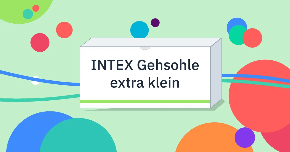 Symbolbild: Packung mit der Aufschrift INTEX Gehsohle extra klein (PZN 11336401) – Verfügbarkeit und Bezug in Apotheken in Frankfurt am Main