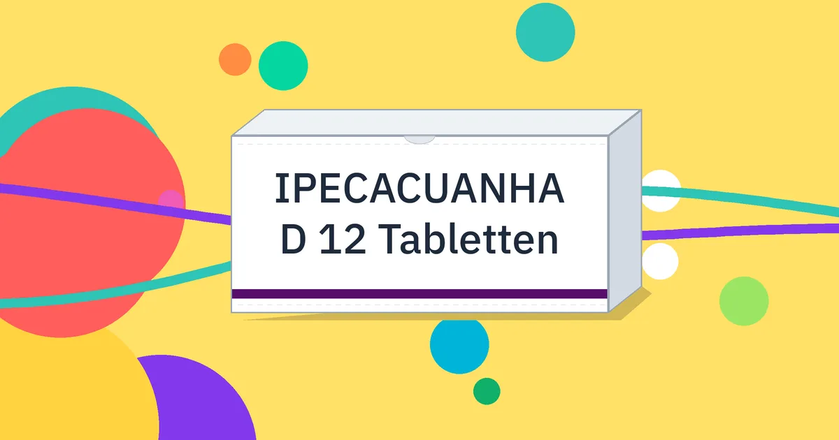 Symbolbild: Packung mit der Aufschrift IPECACUANHA D 12 Tabletten (PZN 04221784) – Verfügbarkeit und Bezug in Apotheken in Frankfurt am Main