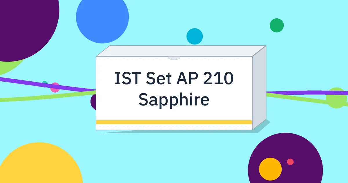 Symbolbild: Packung mit der Aufschrift IST Set AP 210 Sapphire (PZN 19493525) – Verfügbarkeit und Bezug in Apotheken in Frankfurt am Main