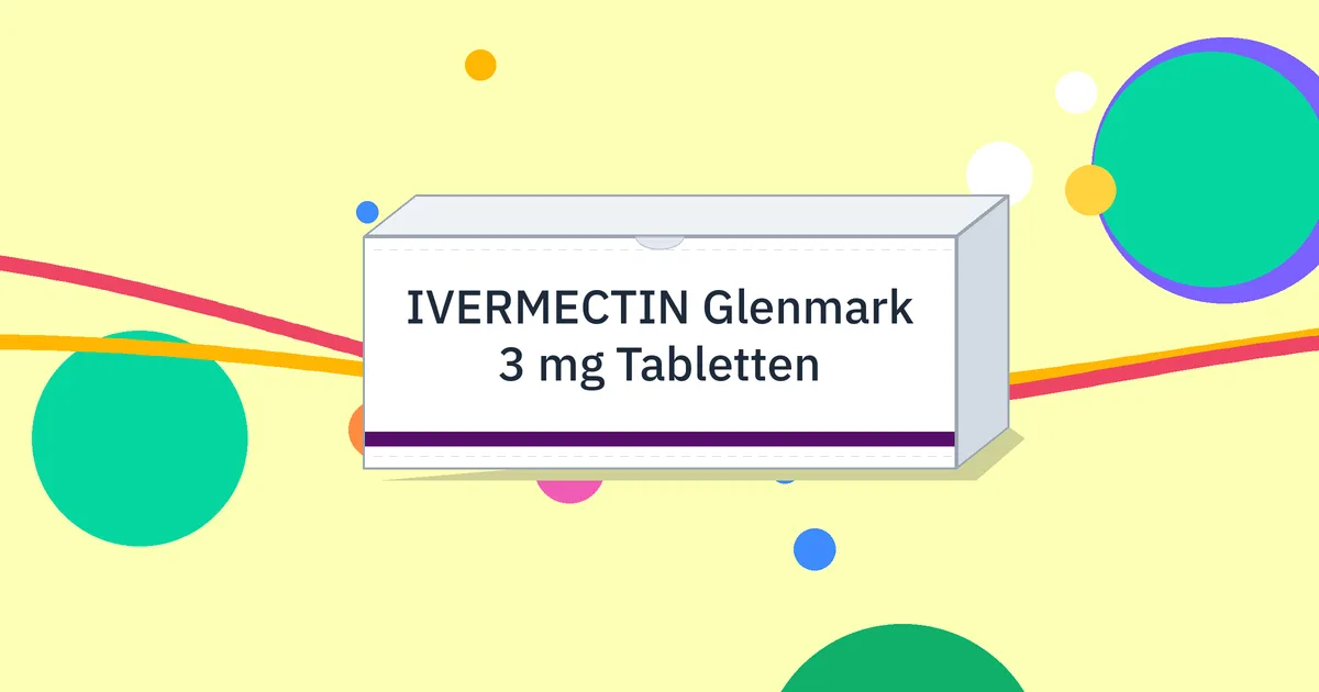 Symbolbild: Packung mit der Aufschrift IVERMECTIN Glenmark 3 mg Tabletten (PZN 19833435) – Verfügbarkeit und Bezug in Apotheken in Frankfurt am Main