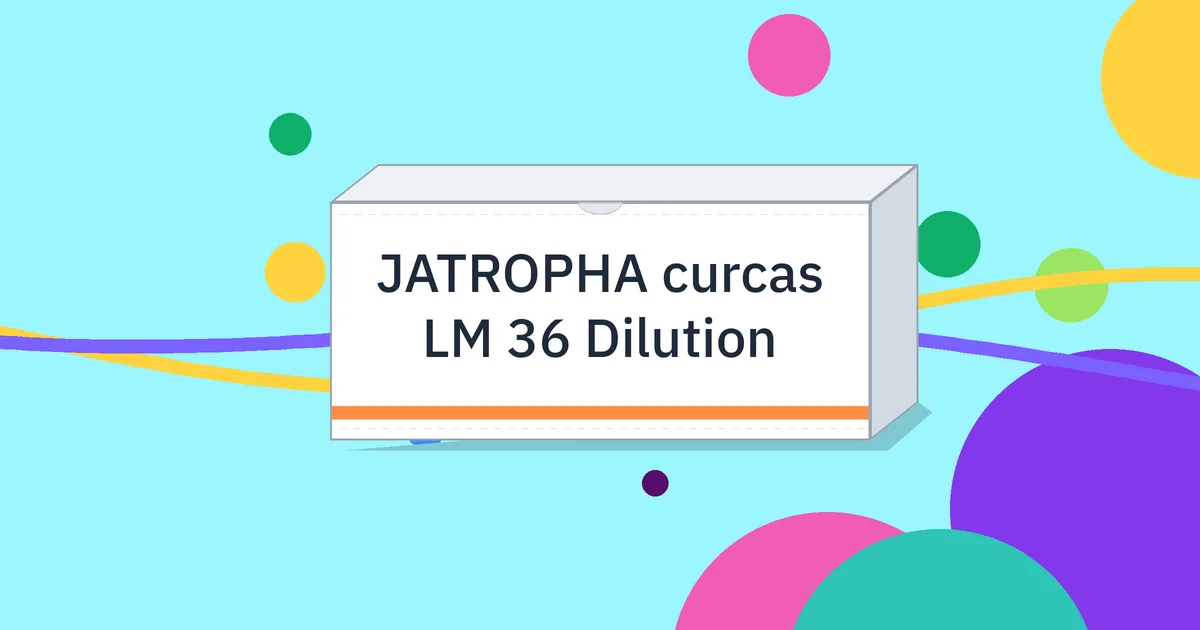 Symbolbild: Packung mit der Aufschrift JATROPHA curcas LM 36 Dilution (PZN 13562544) – Verfügbarkeit und Bezug in Apotheken in Frankfurt am Main