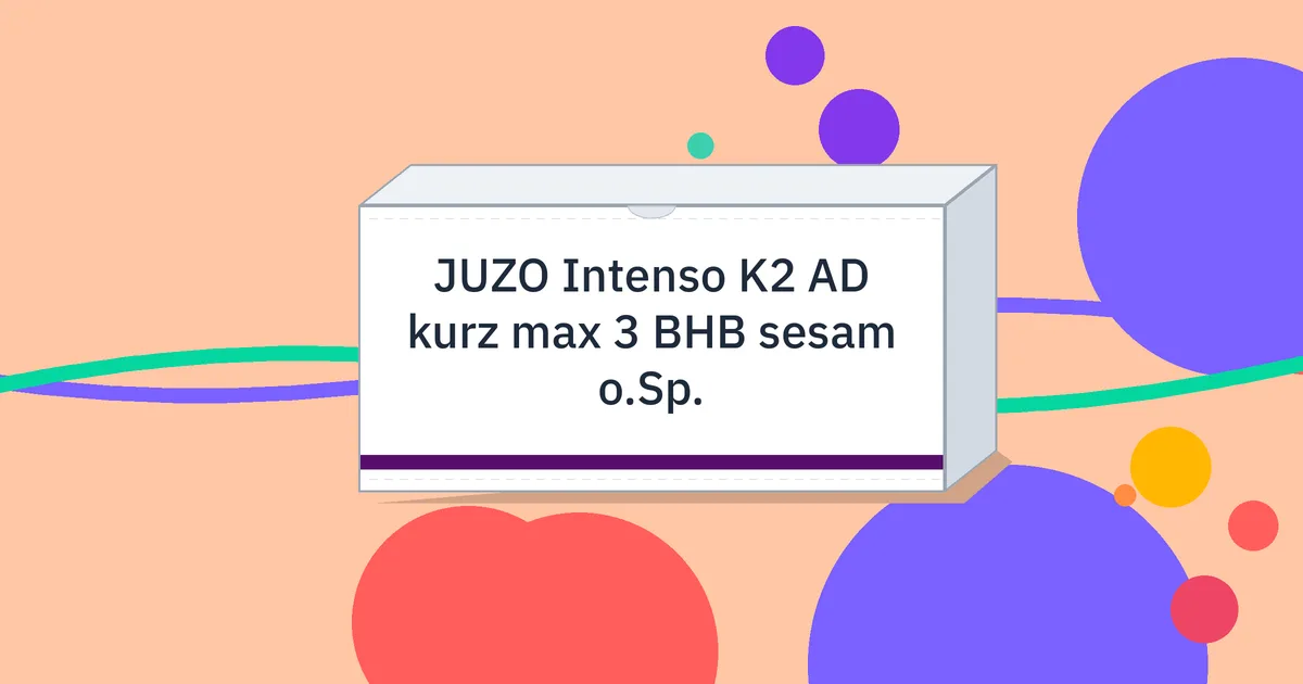 Symbolbild: Packung mit der Aufschrift JUZO Intenso K2 AD kurz max 3 BHB sesam o.Sp. (PZN 18626208) – Verfügbarkeit und Bezug in Apotheken in Frankfurt am Main