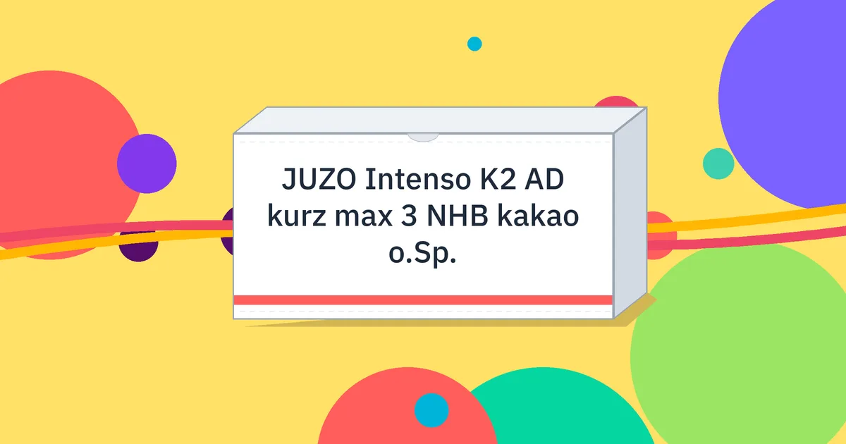 Symbolbild: Packung mit der Aufschrift JUZO Intenso K2 AD kurz max 3 NHB kakao o.Sp. (PZN 18622943) – Verfügbarkeit und Bezug in Apotheken in Frankfurt am Main