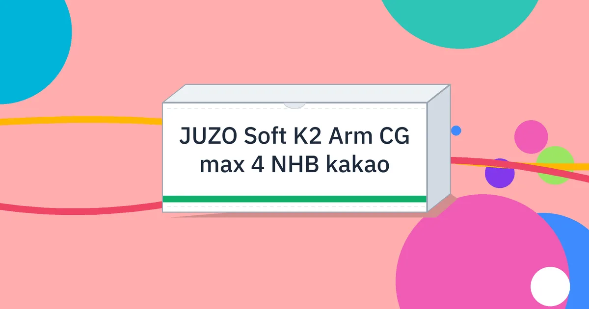 Symbolbild: Packung mit der Aufschrift JUZO Soft K2 Arm CG max 4 NHB kakao (PZN 15512941) – Verfügbarkeit und Bezug in Apotheken in Frankfurt am Main