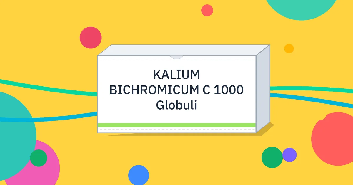 Symbolbild: Packung mit der Aufschrift KALIUM BICHROMICUM C 1000 Globuli (PZN 07247962) – Verfügbarkeit und Bezug in Apotheken in Frankfurt am Main