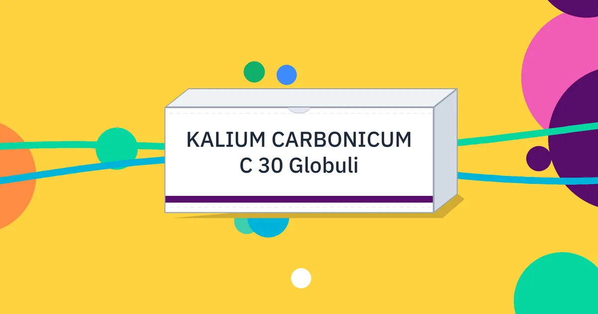 Symbolbild: Packung mit der Aufschrift KALIUM CARBONICUM C 30 Globuli (PZN 02925469) – Verfügbarkeit und Bezug in Apotheken in Frankfurt am Main