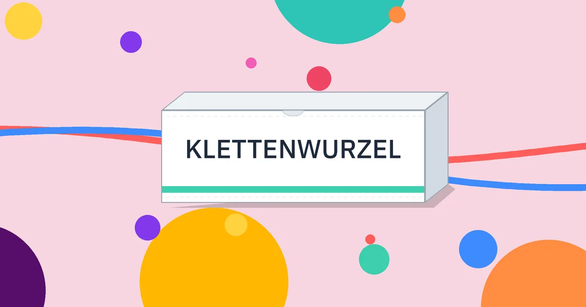 Symbolbild: Packung mit der Aufschrift KLETTENWURZEL (PZN 08465750) – Verfügbarkeit und Bezug in Apotheken in Frankfurt am Main