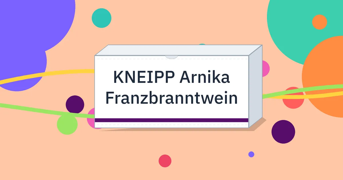 Symbolbild: Packung mit der Aufschrift KNEIPP Arnika Franzbranntwein (PZN 11579078) – Verfügbarkeit und Bezug in Apotheken in Frankfurt am Main