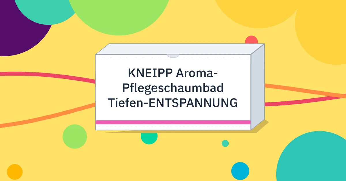 Symbolbild: Packung mit der Aufschrift KNEIPP Aroma-Pflegeschaumbad Tiefen-ENTSPANNUNG (PZN 18293439) – Verfügbarkeit und Bezug in Apotheken in Frankfurt am Main