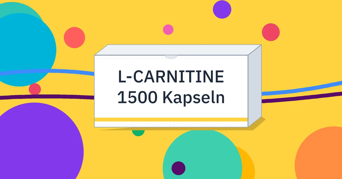 Symbolbild: Packung mit der Aufschrift L-CARNITINE 1500 Kapseln (PZN 10204979) – Verfügbarkeit und Bezug in Apotheken in Frankfurt am Main