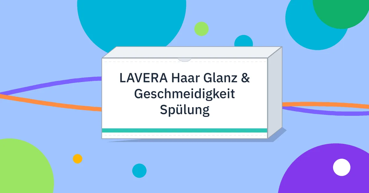 Symbolbild: Packung mit der Aufschrift LAVERA Haar Glanz & Geschmeidigkeit Spülung (PZN 16035822) – Verfügbarkeit und Bezug in Apotheken in Frankfurt am Main