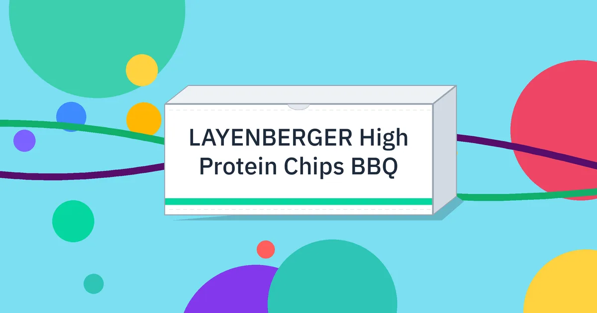 Symbolbild: Packung mit der Aufschrift LAYENBERGER High Protein Chips BBQ (PZN 19861816) – Verfügbarkeit und Bezug in Apotheken in Frankfurt am Main
