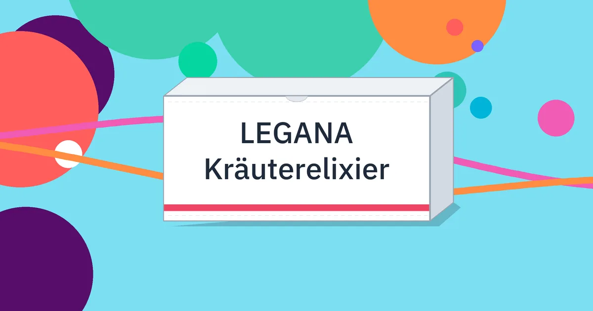 Symbolbild: Packung mit der Aufschrift LEGANA Kräuterelixier (PZN 09882042) – Verfügbarkeit und Bezug in Apotheken in Frankfurt am Main