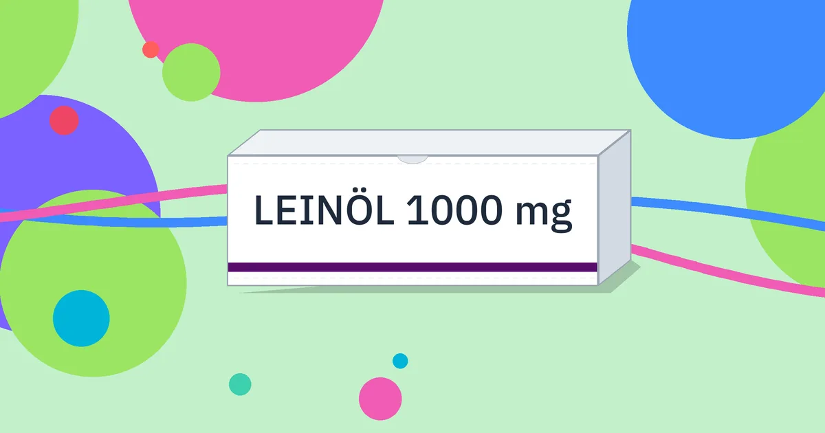 Symbolbild: Packung mit der Aufschrift LEINÖL 1000 mg (PZN 09373412) – Verfügbarkeit und Bezug in Apotheken in Frankfurt am Main