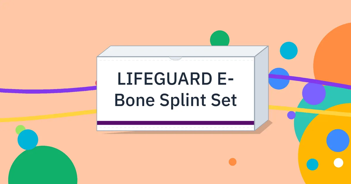 Symbolbild: Packung mit der Aufschrift LIFEGUARD E-Bone Splint Set (PZN 02819098) – Verfügbarkeit und Bezug in Apotheken in Frankfurt am Main