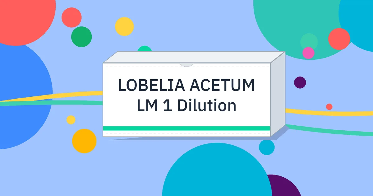 Symbolbild: Packung mit der Aufschrift LOBELIA ACETUM LM 1 Dilution (PZN 13532342) – Verfügbarkeit und Bezug in Apotheken in Frankfurt am Main
