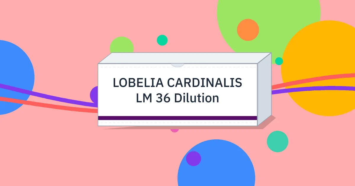 Symbolbild: Packung mit der Aufschrift LOBELIA CARDINALIS LM 36 Dilution (PZN 13533123) – Verfügbarkeit und Bezug in Apotheken in Frankfurt am Main