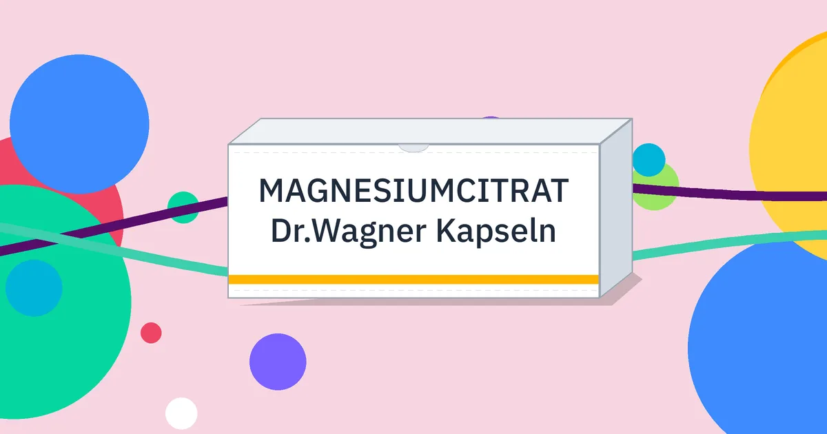 Symbolbild: Packung mit der Aufschrift MAGNESIUMCITRAT Dr.Wagner Kapseln (PZN 11029225) – Verfügbarkeit und Bezug in Apotheken in Frankfurt am Main