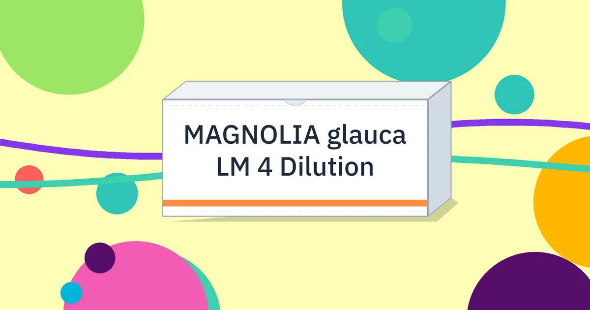 Symbolbild: Packung mit der Aufschrift MAGNOLIA glauca LM 4 Dilution (PZN 13539315) – Verfügbarkeit und Bezug in Apotheken in Frankfurt am Main