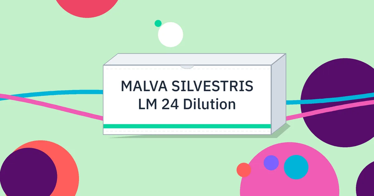 Symbolbild: Packung mit der Aufschrift MALVA SILVESTRIS LM 24 Dilution (PZN 13540034) – Verfügbarkeit und Bezug in Apotheken in Frankfurt am Main