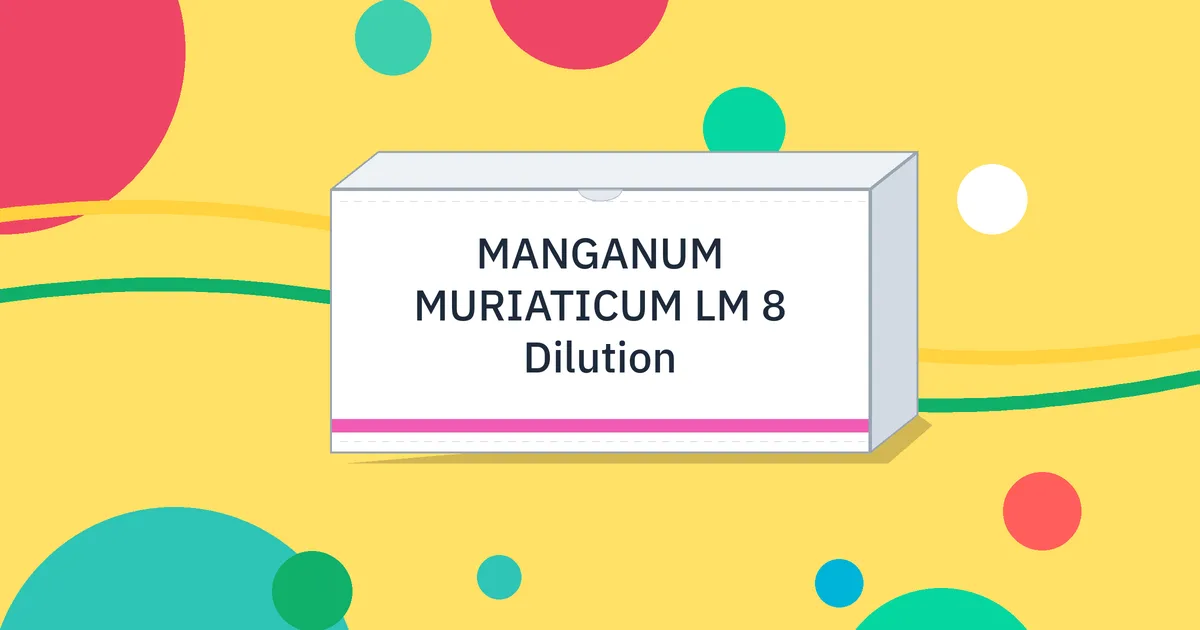 Symbolbild: Packung mit der Aufschrift MANGANUM MURIATICUM LM 8 Dilution (PZN 12943669) – Verfügbarkeit und Bezug in Apotheken in Frankfurt am Main