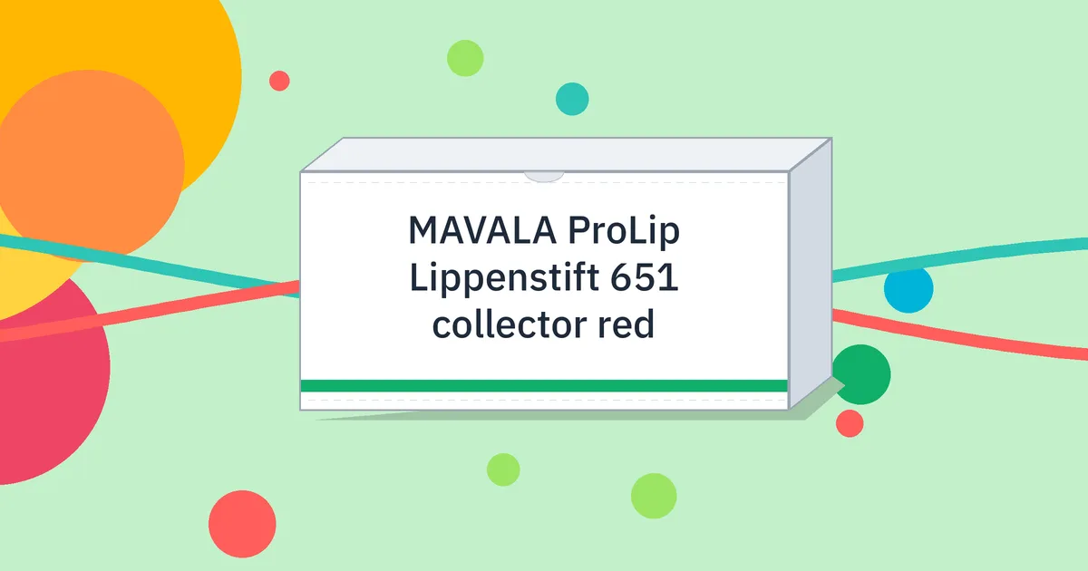 Symbolbild: Packung mit der Aufschrift MAVALA ProLip Lippenstift 651 collector red (PZN 16152290) – Verfügbarkeit und Bezug in Apotheken in Frankfurt am Main