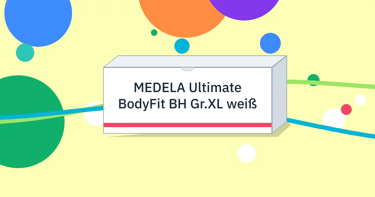 Symbolbild: Packung mit der Aufschrift MEDELA Ultimate BodyFit BH Gr.XL weiß (PZN 16356638) – Verfügbarkeit und Bezug in Apotheken in Frankfurt am Main