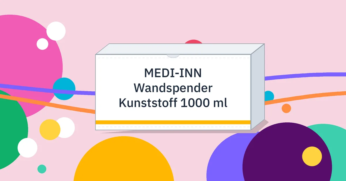 Symbolbild: Packung mit der Aufschrift MEDI-INN Wandspender Kunststoff 1000 ml (PZN 10333257) – Verfügbarkeit und Bezug in Apotheken in Frankfurt am Main