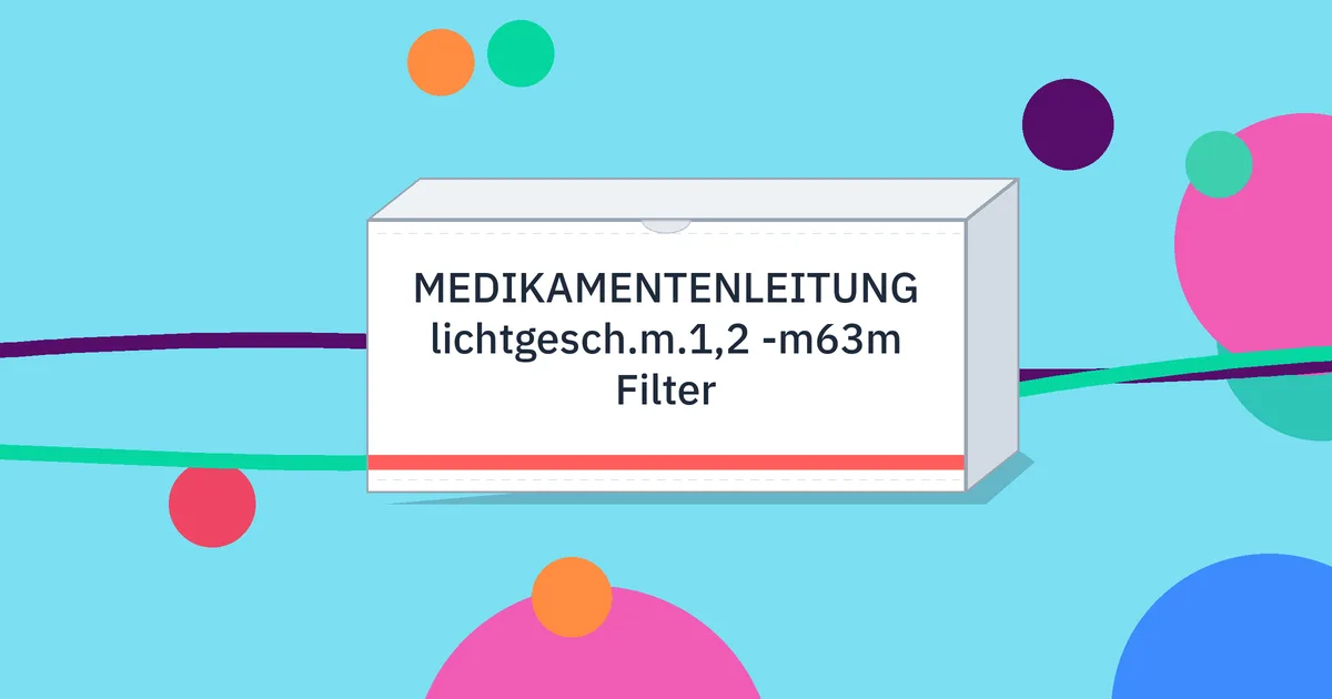 Symbolbild: Packung mit der Aufschrift MEDIKAMENTENLEITUNG lichtgesch.m.1,2 -m63m Filter (PZN 07264512) – Verfügbarkeit und Bezug in Apotheken in Frankfurt am Main