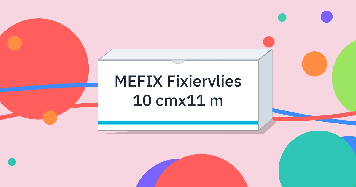 Symbolbild: Packung mit der Aufschrift MEFIX Fixiervlies 10 cmx11 m (PZN 03980128) – Verfügbarkeit und Bezug in Apotheken in Frankfurt am Main