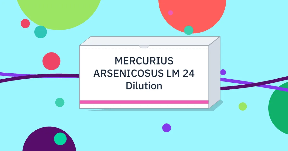 Symbolbild: Packung mit der Aufschrift MERCURIUS ARSENICOSUS LM 24 Dilution (PZN 13606218) – Verfügbarkeit und Bezug in Apotheken in Frankfurt am Main