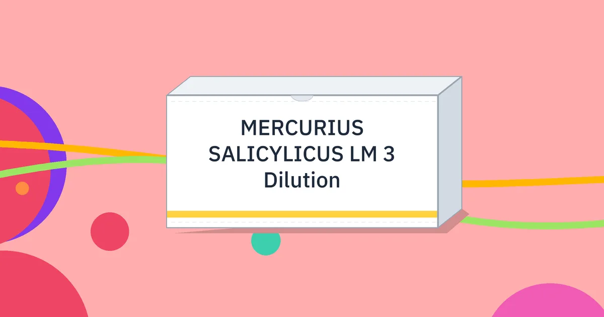 Symbolbild: Packung mit der Aufschrift MERCURIUS SALICYLICUS LM 3 Dilution (PZN 12953515) – Verfügbarkeit und Bezug in Apotheken in Frankfurt am Main