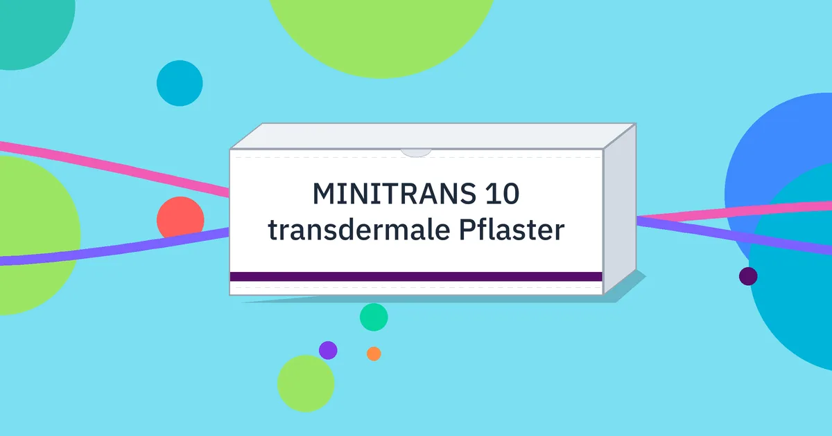 Symbolbild: Packung mit der Aufschrift MINITRANS 10 transdermale Pflaster (PZN 04806740) – Verfügbarkeit und Bezug in Apotheken in Frankfurt am Main