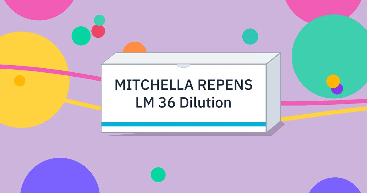 Symbolbild: Packung mit der Aufschrift MITCHELLA REPENS LM 36 Dilution (PZN 13609553) – Verfügbarkeit und Bezug in Apotheken in Frankfurt am Main