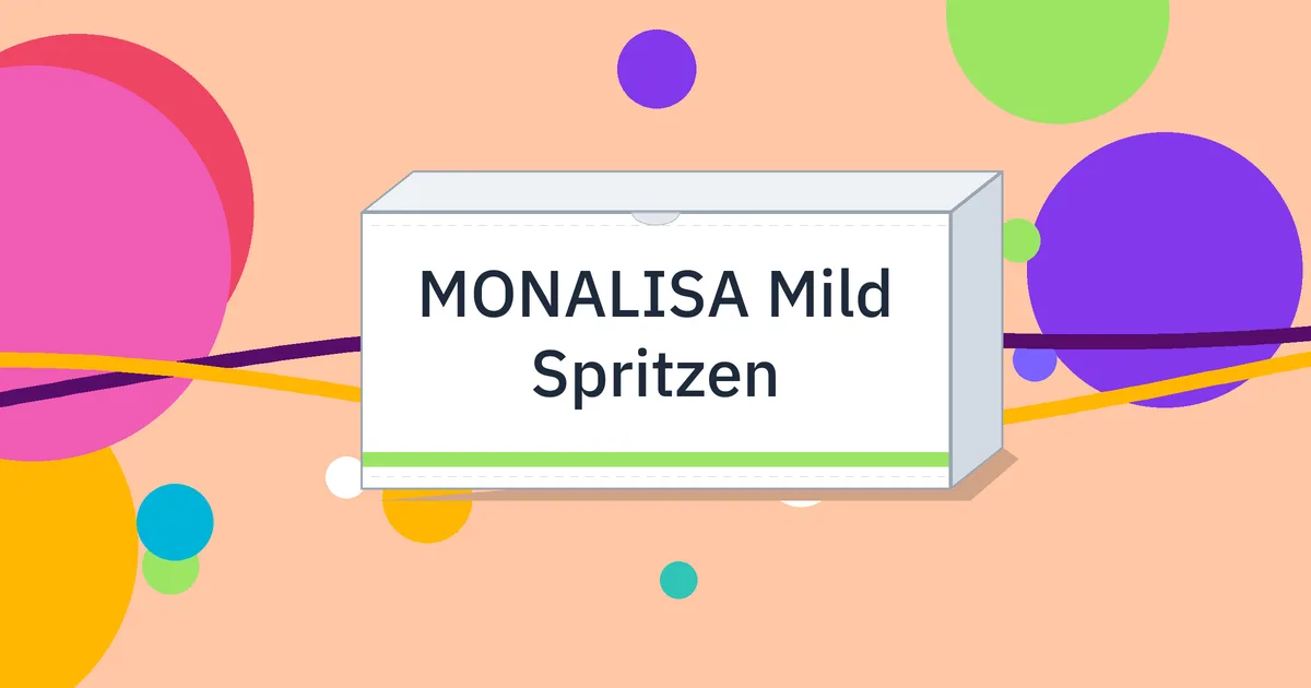 Symbolbild: Packung mit der Aufschrift MONALISA Mild Spritzen (PZN 18448681) – Verfügbarkeit und Bezug in Apotheken in Frankfurt am Main