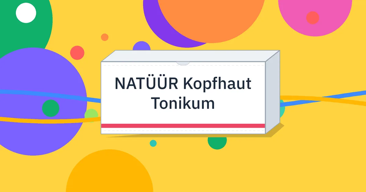 Symbolbild: Packung mit der Aufschrift NATÜÜR Kopfhaut Tonikum (PZN 19206922) – Verfügbarkeit und Bezug in Apotheken in Frankfurt am Main
