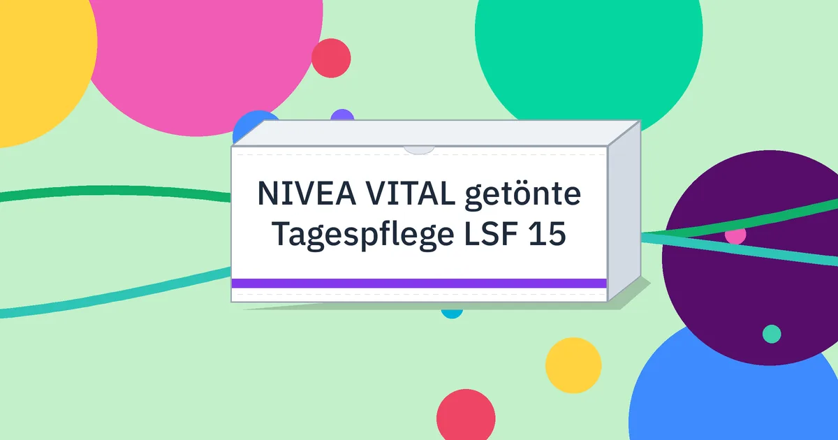 Symbolbild: Packung mit der Aufschrift NIVEA VITAL getönte Tagespflege LSF 15 (PZN 20799583) – Verfügbarkeit und Bezug in Apotheken in Frankfurt am Main