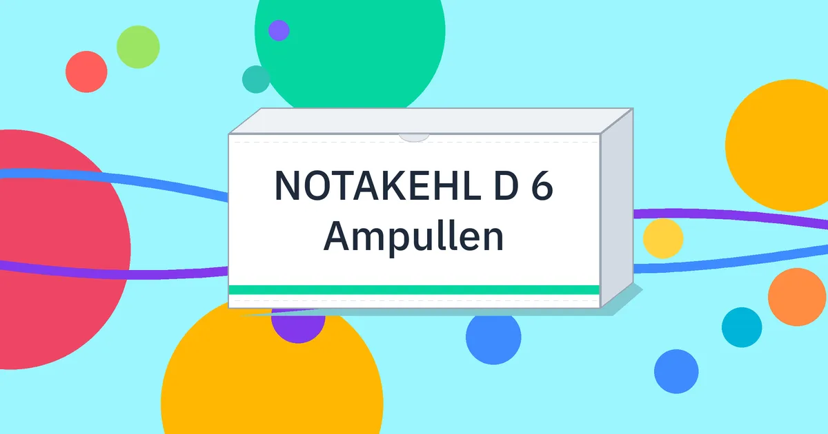 Symbolbild: Packung mit der Aufschrift NOTAKEHL D 6 Ampullen (PZN 03207061) – Verfügbarkeit und Bezug in Apotheken in Frankfurt am Main