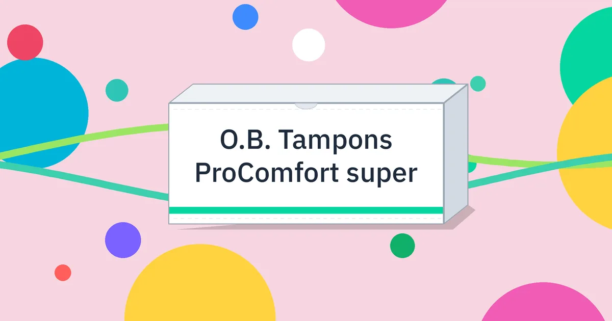 Symbolbild: Packung mit der Aufschrift O.B. Tampons ProComfort super (PZN 17454923) – Verfügbarkeit und Bezug in Apotheken in Frankfurt am Main