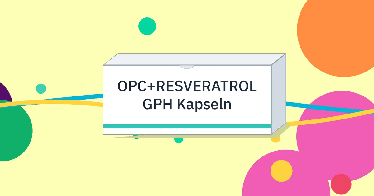 Symbolbild: Packung mit der Aufschrift OPC+RESVERATROL GPH Kapseln (PZN 07011320) – Verfügbarkeit und Bezug in Apotheken in Frankfurt am Main