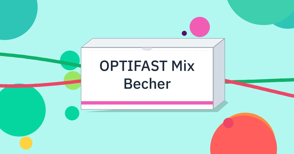 Symbolbild: Packung mit der Aufschrift OPTIFAST Mix Becher (PZN 11526107) – Verfügbarkeit und Bezug in Apotheken in Frankfurt am Main